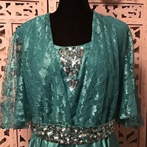 Mike Benet | Dresses | Vintage Mike Benet Amazing Emerald Green Sequins ...
